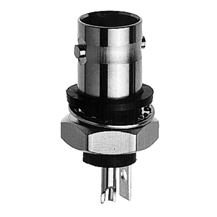 BNC Bulkhead Socket INSUL BLACK - Webb Industries