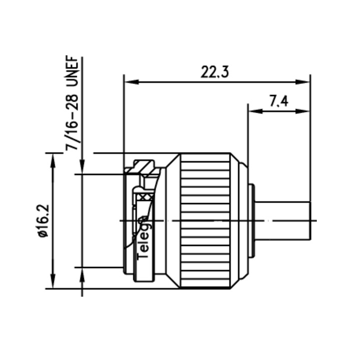 TNC Plug Solder UT141 - Webb Industries