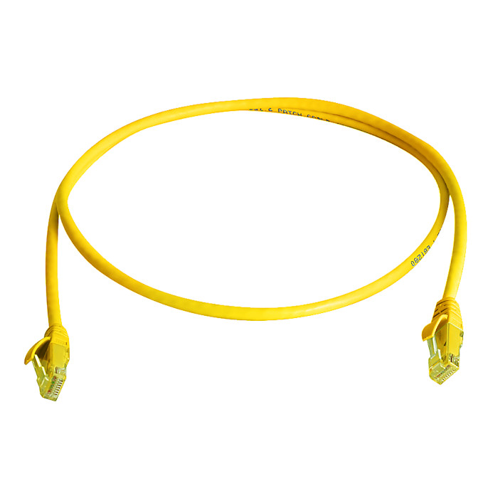 Cat 6 UTP 10m Yellow Patch Cord - Webb Industries