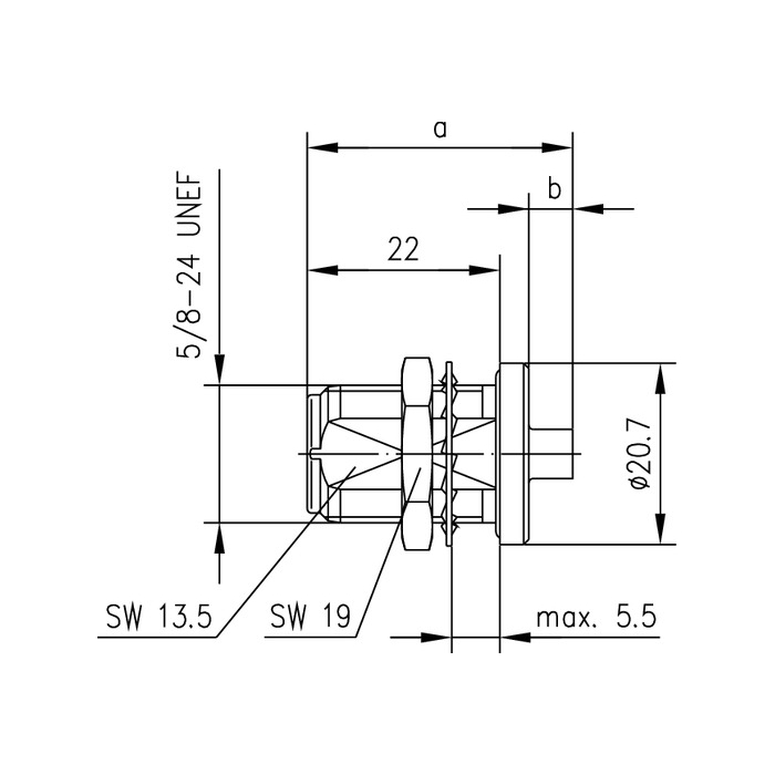 N Bulkhead Solder UT141 - Webb Industries